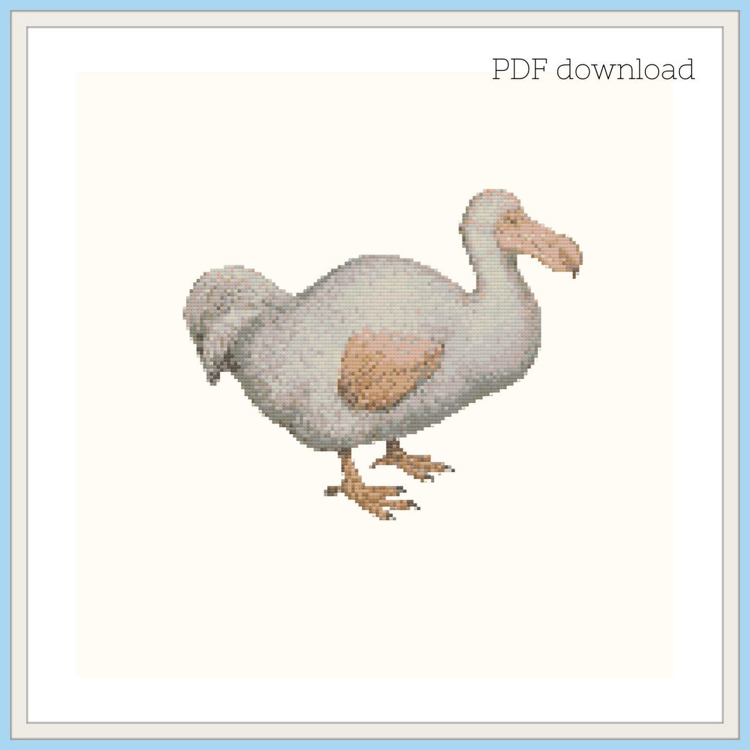 Dodo Cross Stitch Pattern PDF Instant Download / Extinct Bird ...