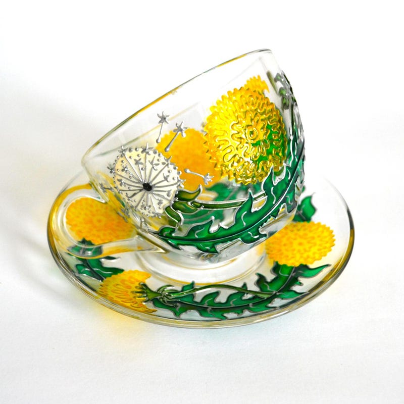 Yellow Tea Cup Set - Etsy