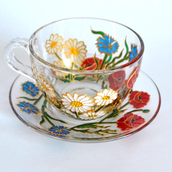 Hand Painted Cups - Etsy