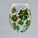 Shamrock Glasses Hand Painted Wine Glasses St. Patrick's Day ...