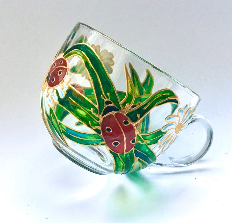 Ladybug Mug Hand Painted Mug Ladybug Gifts for a Woman | Etsy