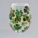 Shamrock Glasses Hand Painted Wine Glasses St. Patrick's Day ...
