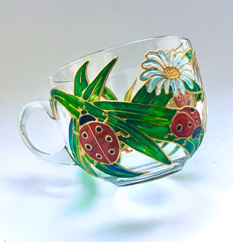 Ladybug Mug Hand Painted Mug Ladybug Gifts for a Woman | Etsy