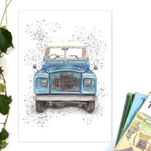 Land Rover Series 2A Land Rover A4 Print Classic Car | Etsy