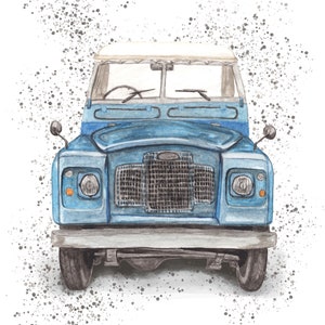Land Rover Series 2A Land Rover A4 Print Classic Car | Etsy