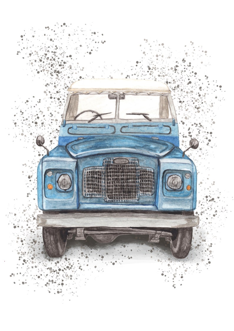 Land Rover Series 2A Land Rover A4 Print Classic Car | Etsy