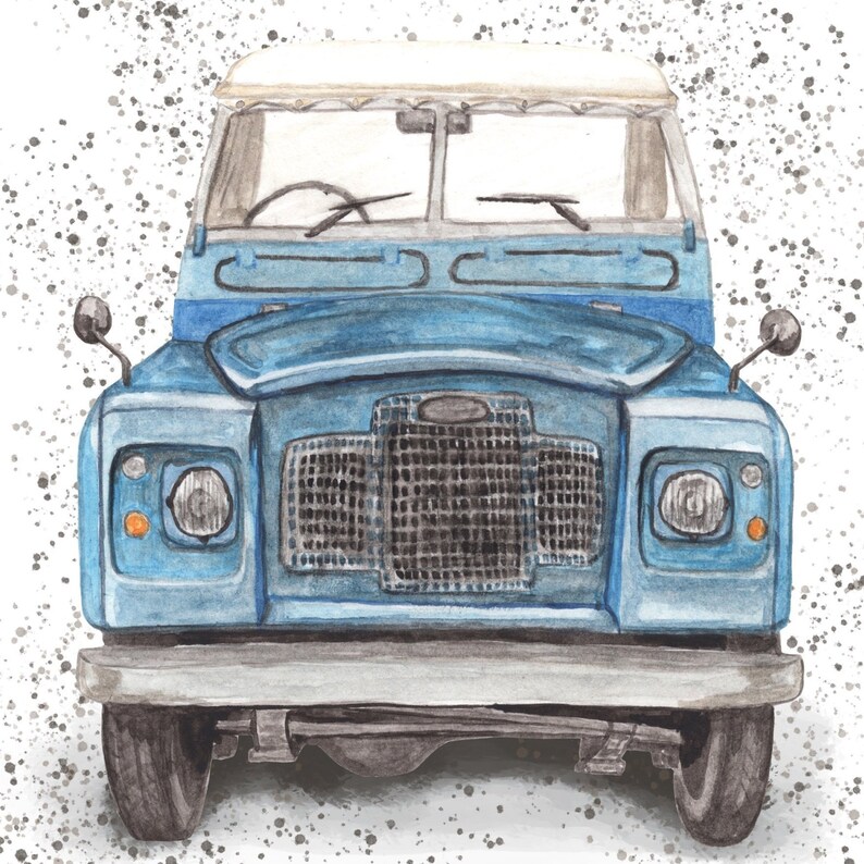 Land Rover Series 2A Land Rover A4 Print Classic Car | Etsy