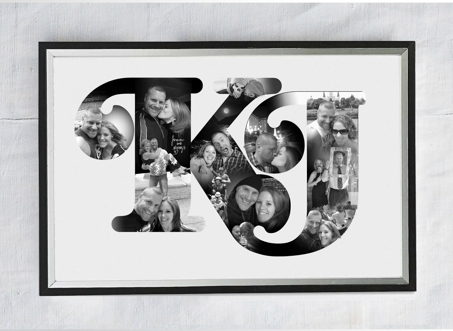 Photo Collage Letter Photo Collage Photo Gift Personalised - Etsy