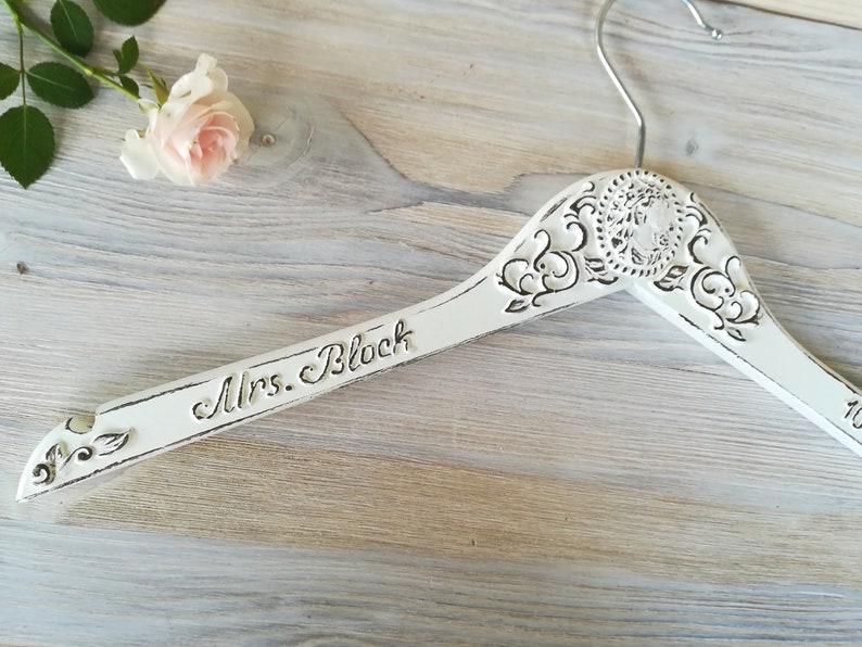 Bridal Hanger Wedding Dress Hanger Personalized Bride Hanger | Etsy