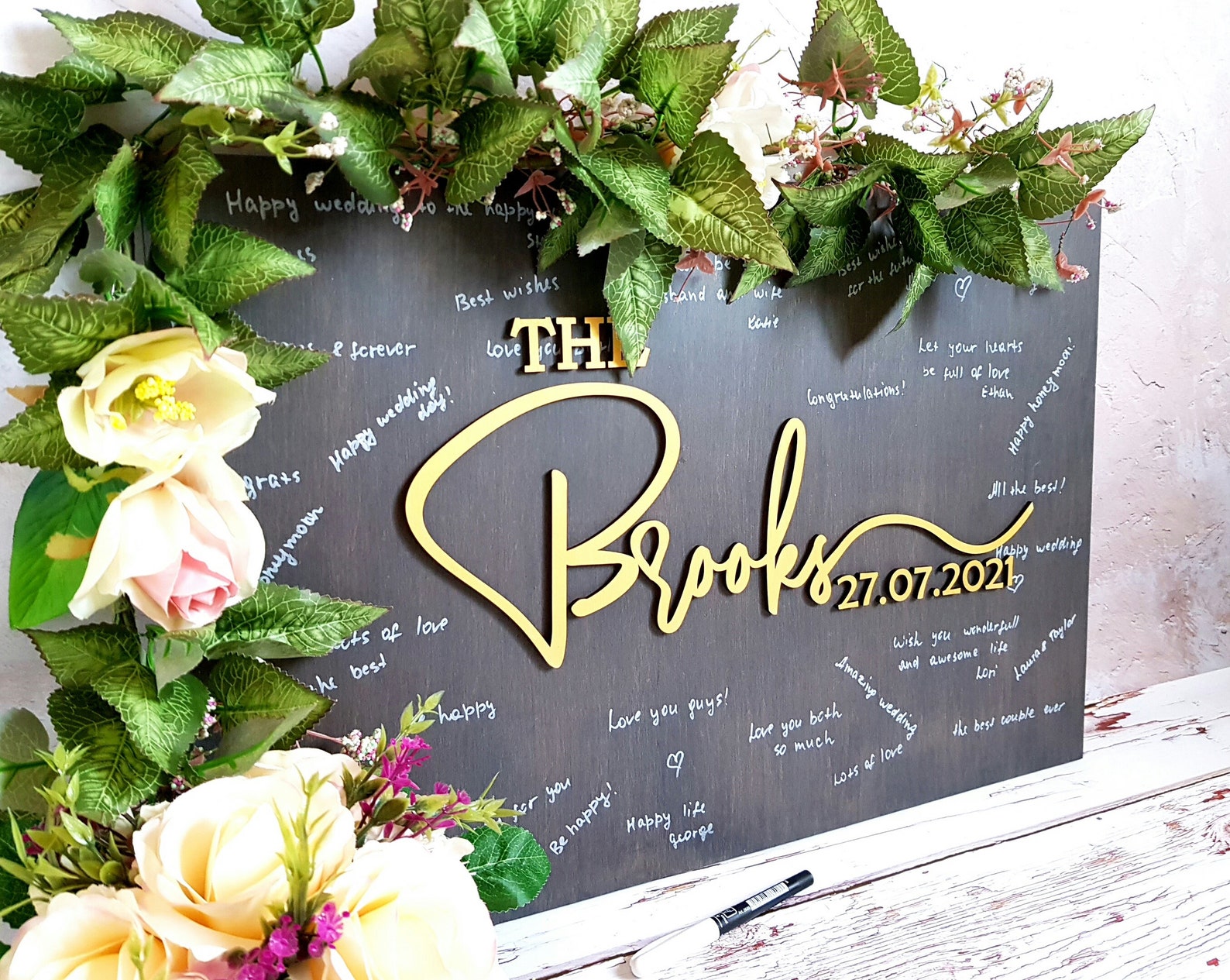 3D Wedding Wishes Board Wedding Guest Book Alternative Guest Etsy 3d-wedding-wishes-board-wedding-guest-book-alternative-guest-etsy