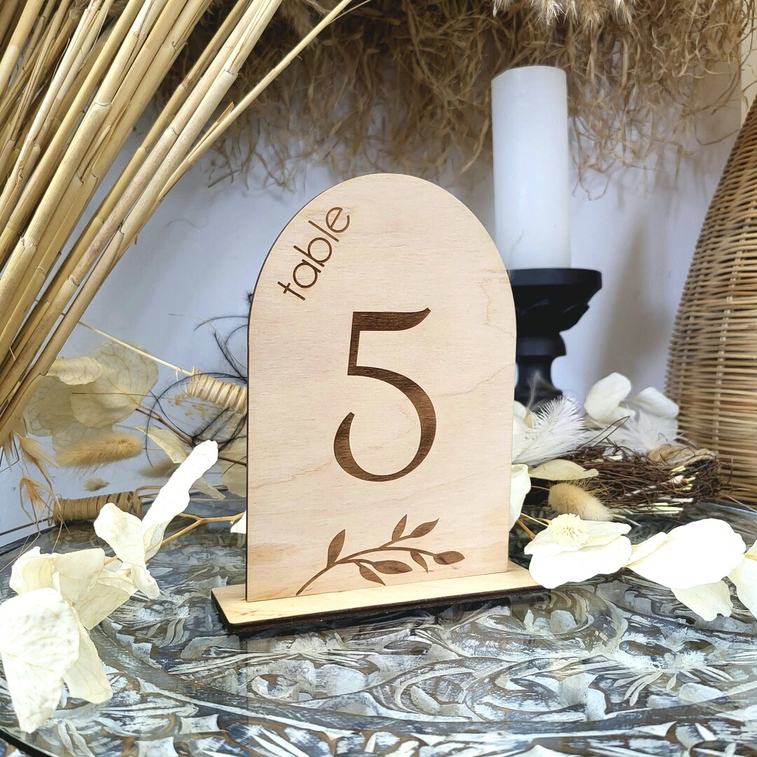 Boho Table Numbers Wedding Minimalist Table Numbers Wood Table Numbers ...