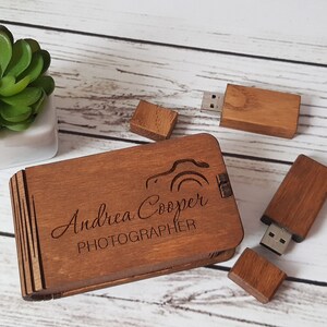 Wooden USB Box Pen Drive Box Usb Packaging Wedding Favor - Etsy