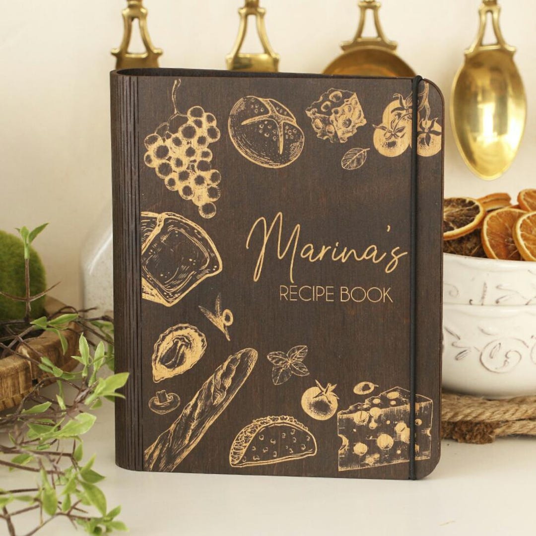 Custom Cookbook Personalized Recipe Book Christmas Gift Moms Cookbook ...
