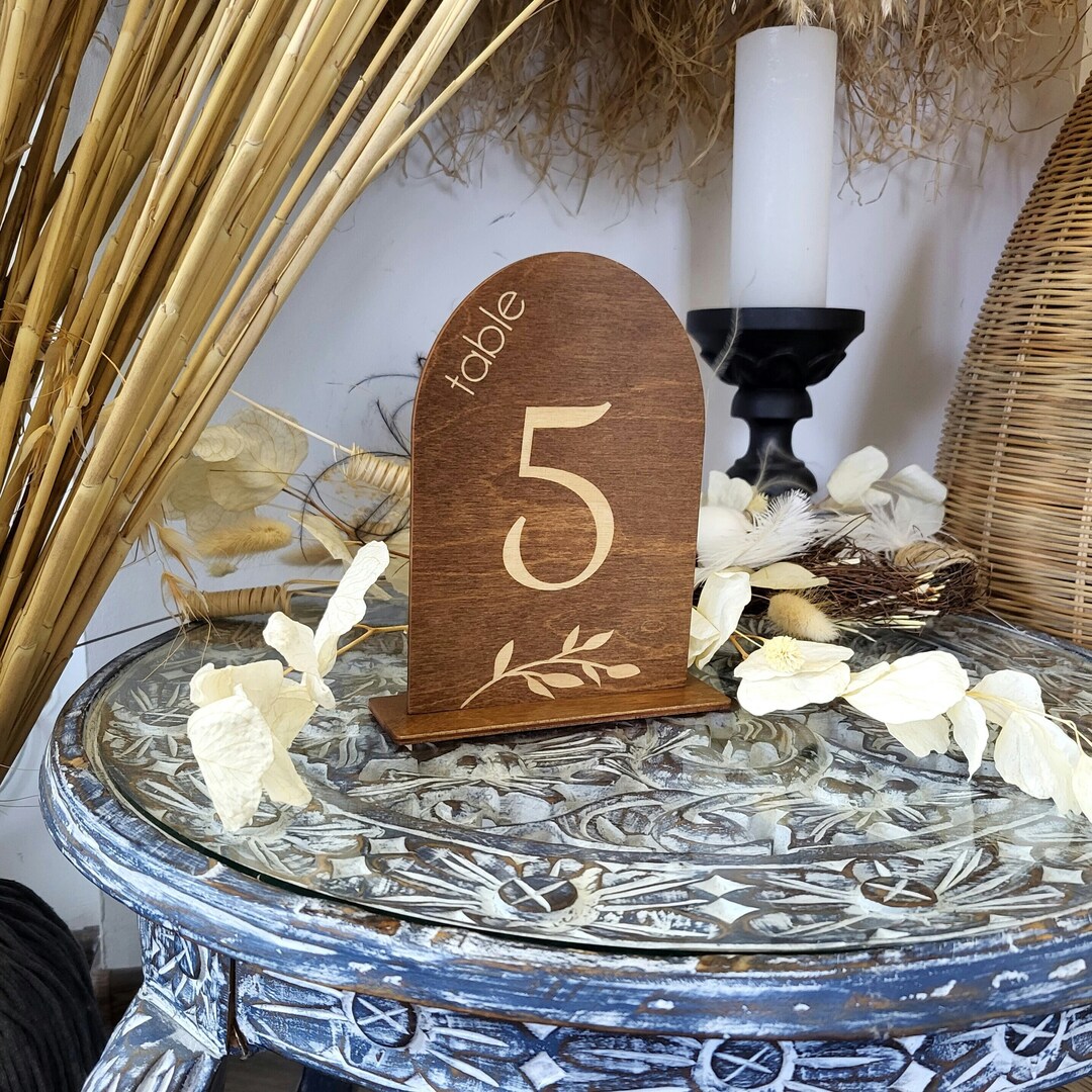 Table Numbers Wedding Minimalist Table Numbers Wood Table Numbers ...
