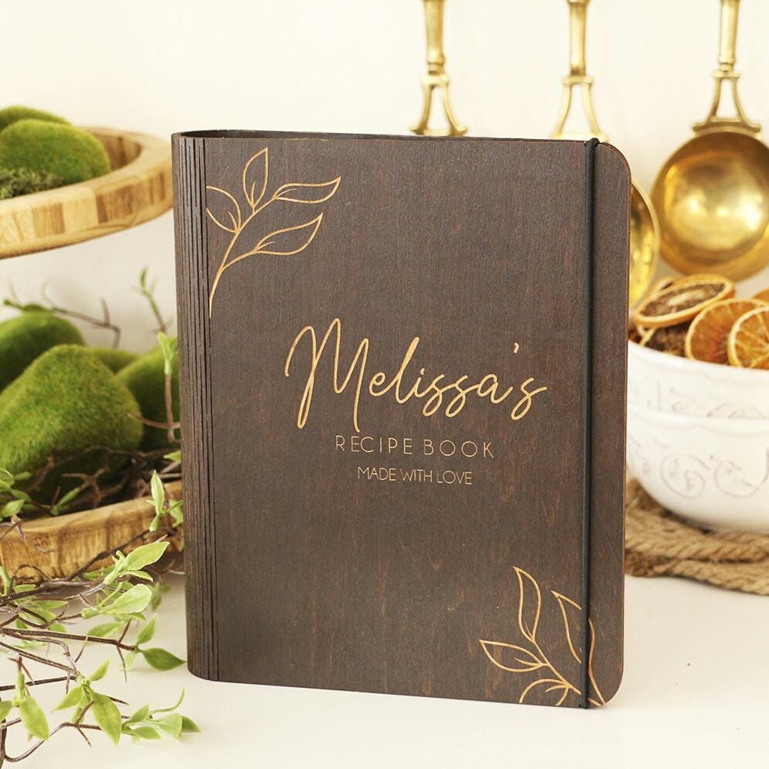 Personalized Recipe Journal Custom Recipe Book Christmas Gift for Mom ...