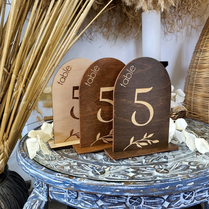 Wedding Table Numbers Arch Rustic Table Numbers Wedding Centerpiece ...