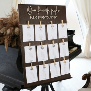 Wooden Welcome Sign 3D Wedding Seating Chart Table Assignment Sign ...