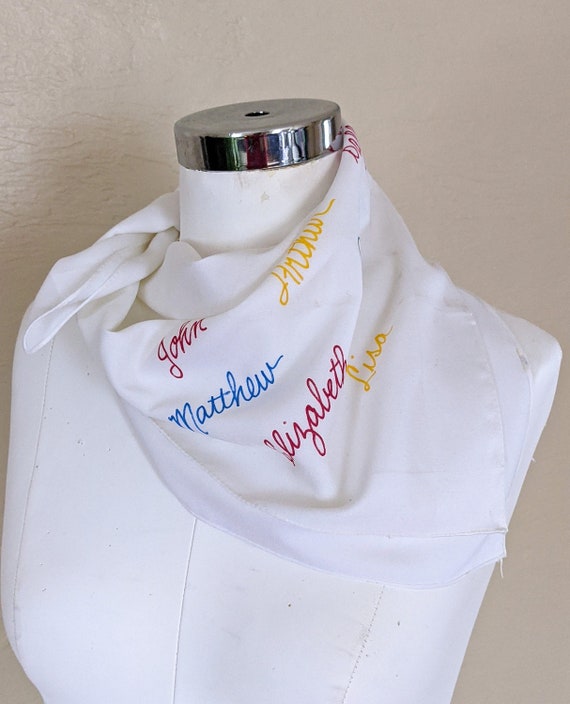What’s in a name? - Monogrammed 1950s 50s Name Scarf … - Gem