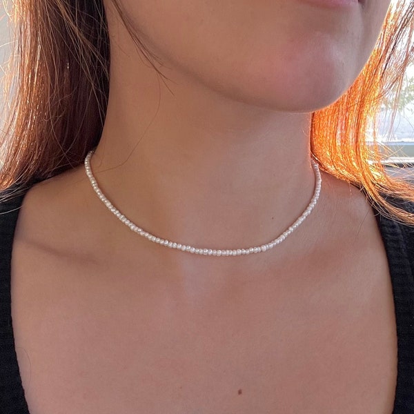 Seed Pearl Necklace - Etsy