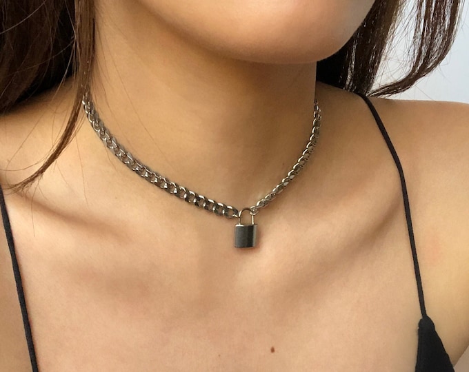 Dark Shadow, Black Jewelry Necklace, Handmade Choker Necklace, Black ...