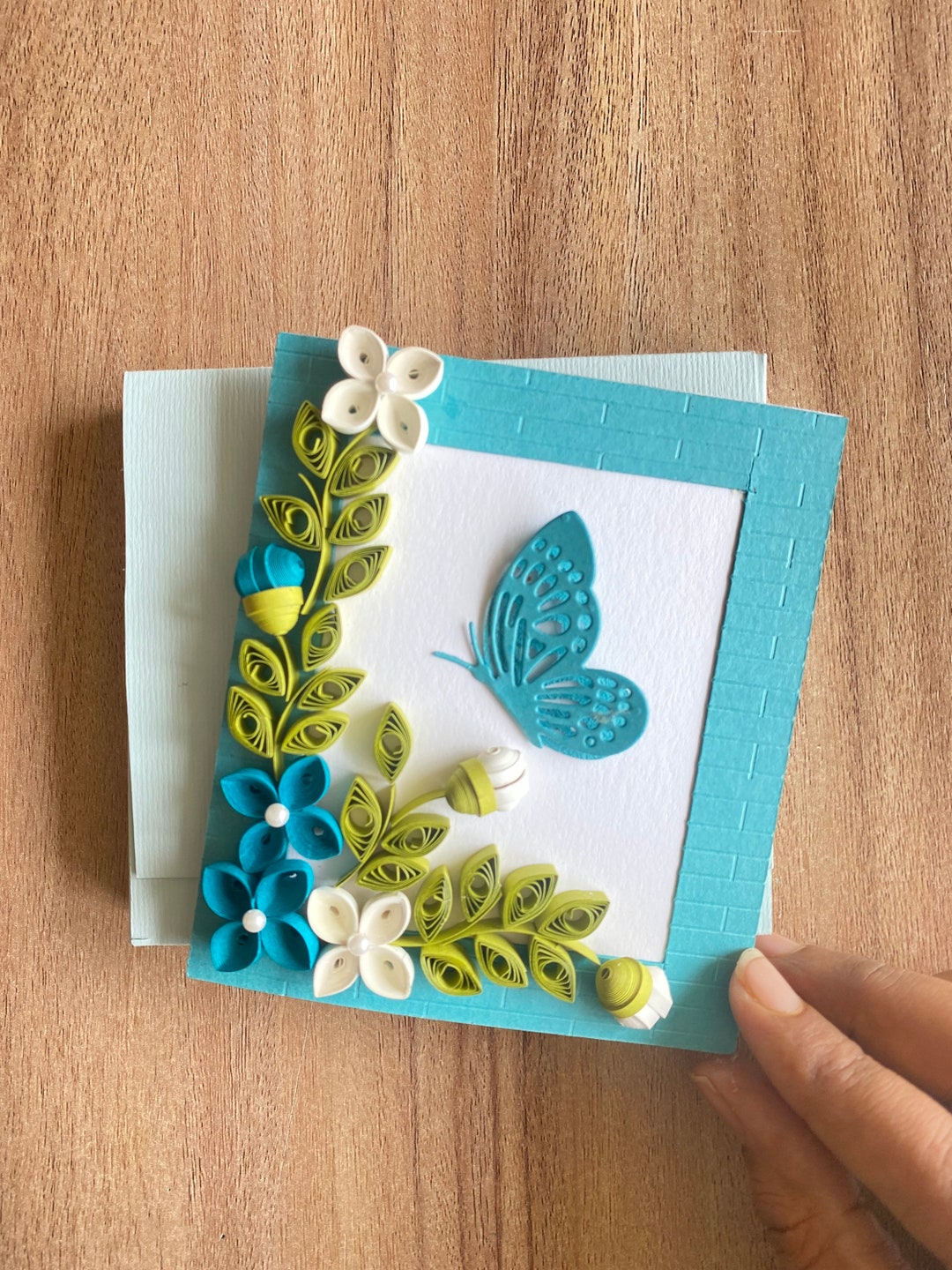 Set of 3 Quilling Blank Card Set With Boxed Envelopes, Handmade ...