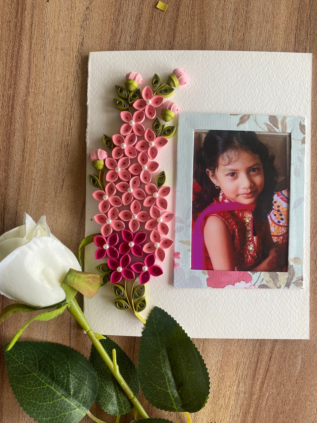 Blank Quilling Customised Greeting Card With Boxed Envelopes Size-5x7 ...