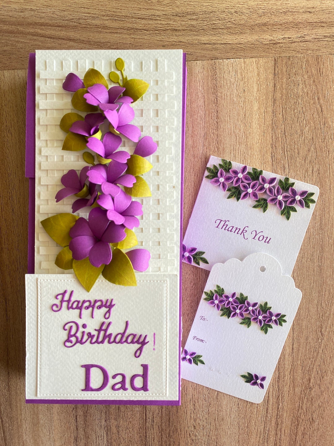 Blank Quilling Customised Greeting Card With Boxed Envelopes Size-8x3.5 ...