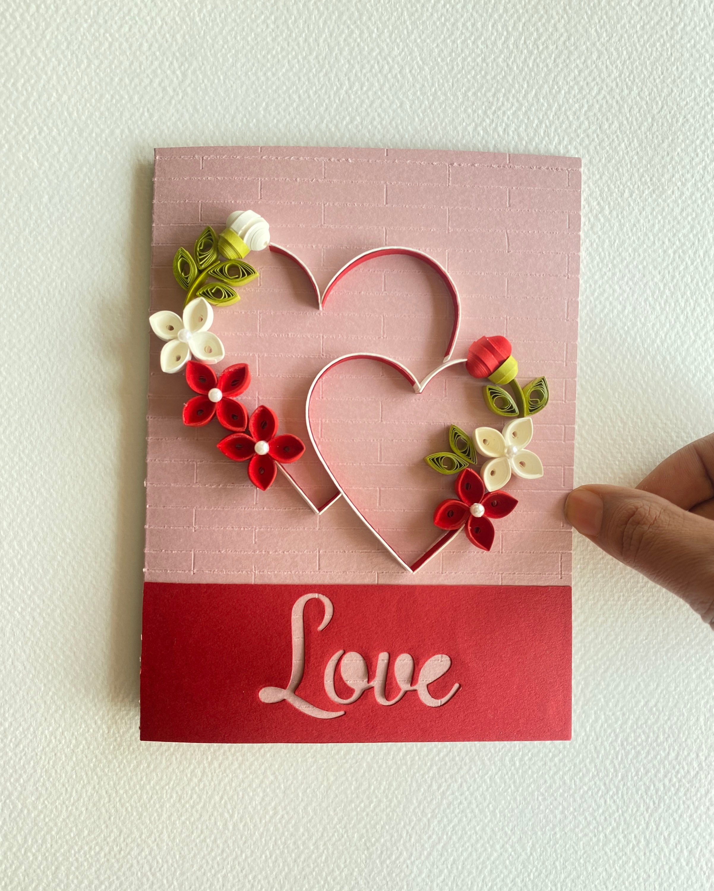 Blanks Quilled Card for Love, Card Set, Blank Card for Writing Message ...