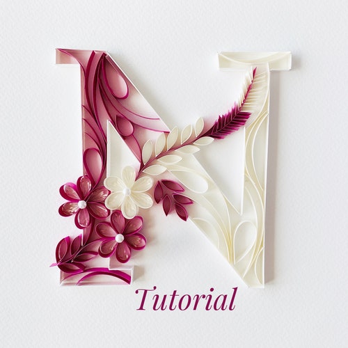 Digital Download Pattern Typography Quilling Letter - Etsy
