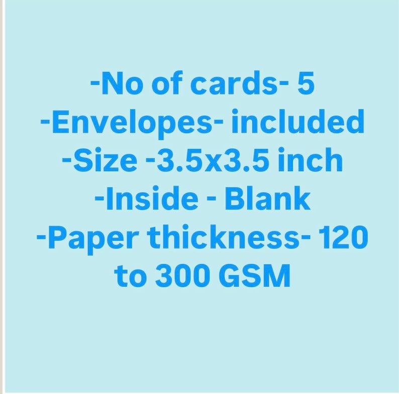 Set of 5 Quilling Blank Note Card Pack, Birthday, Congratulations Note ...