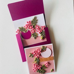 Set of 10 Quilling Note Card Set, Quilled Blank Cards for Writing ...