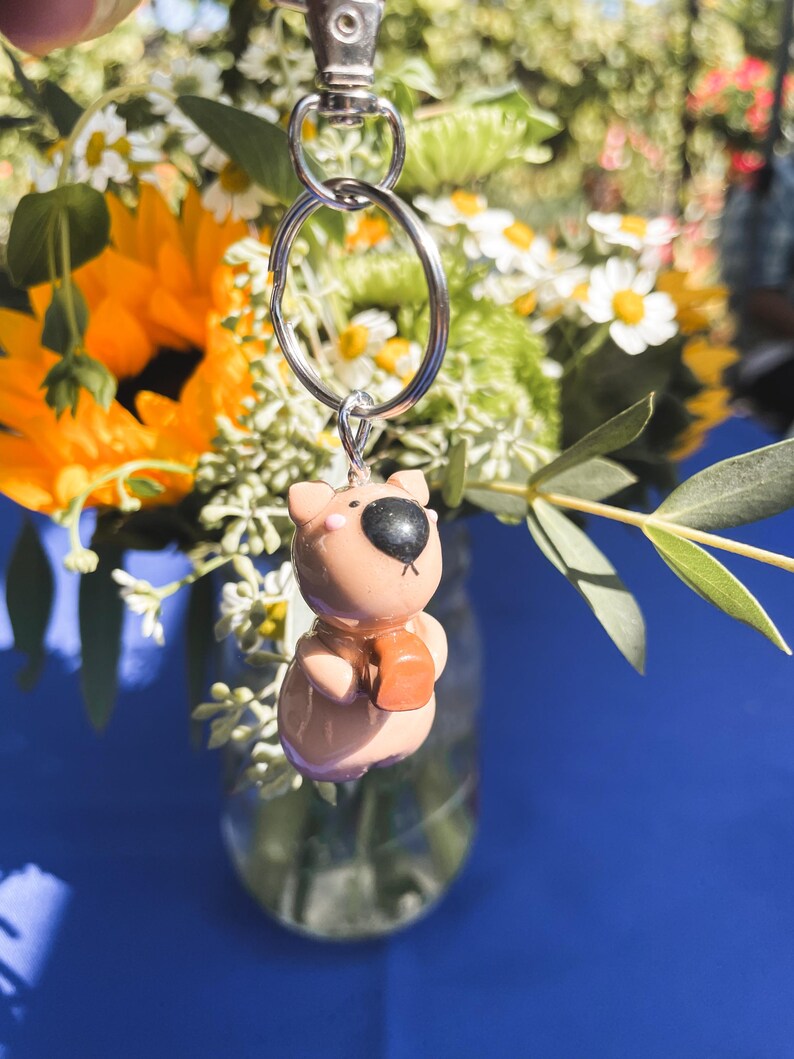 Square Poop | Wombat | Handmade Polymer Clay | Keychain - Etsy