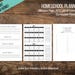 Printable Homeschool Planner Black and White - Etsy