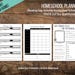 Printable Homeschool Planner Black and White - Etsy