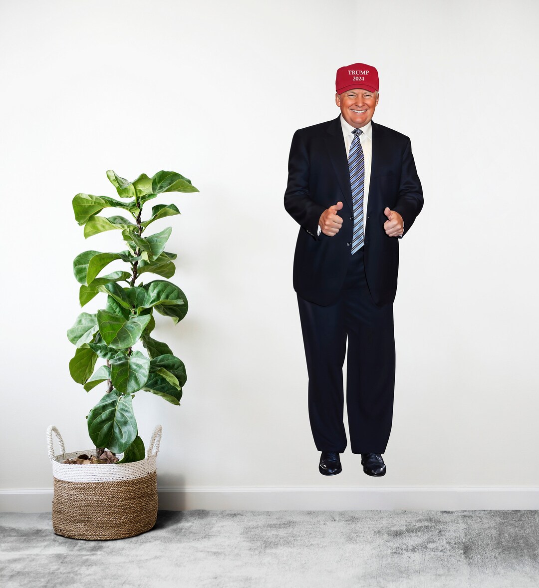 Donald Trump Life Size Wall Decal Sticker Cutout - Etsy