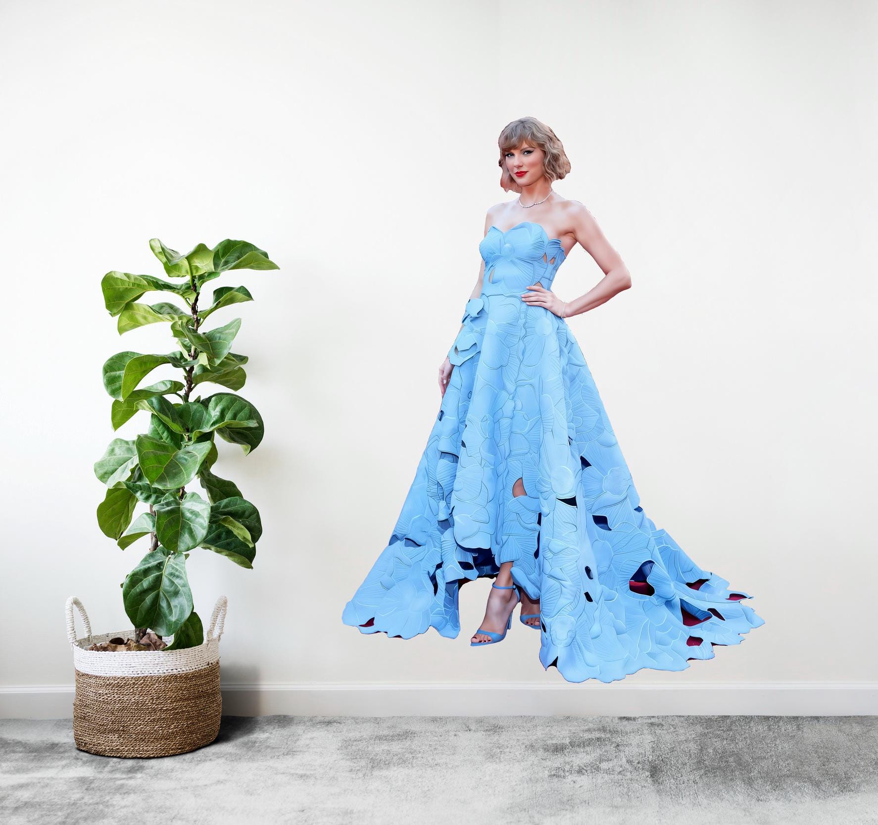 Star Singer Taylor Life Size Wall Decal Sticker - Etsy