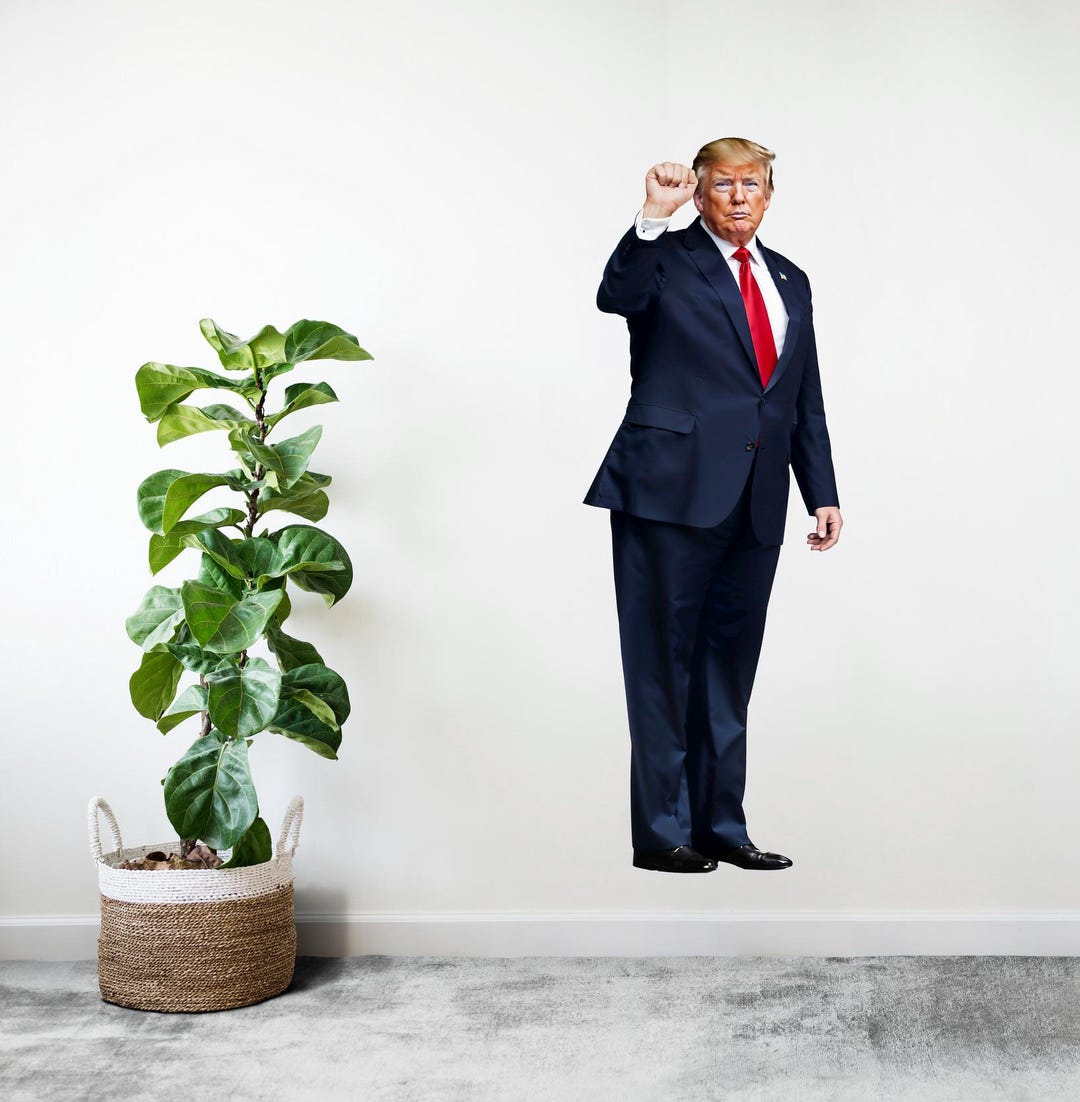 Donald Trump Life Size Peel & Stick Wall Decal Sticker Cutout ...