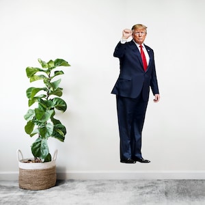 Trump Life Size Wall Sticker - Etsy