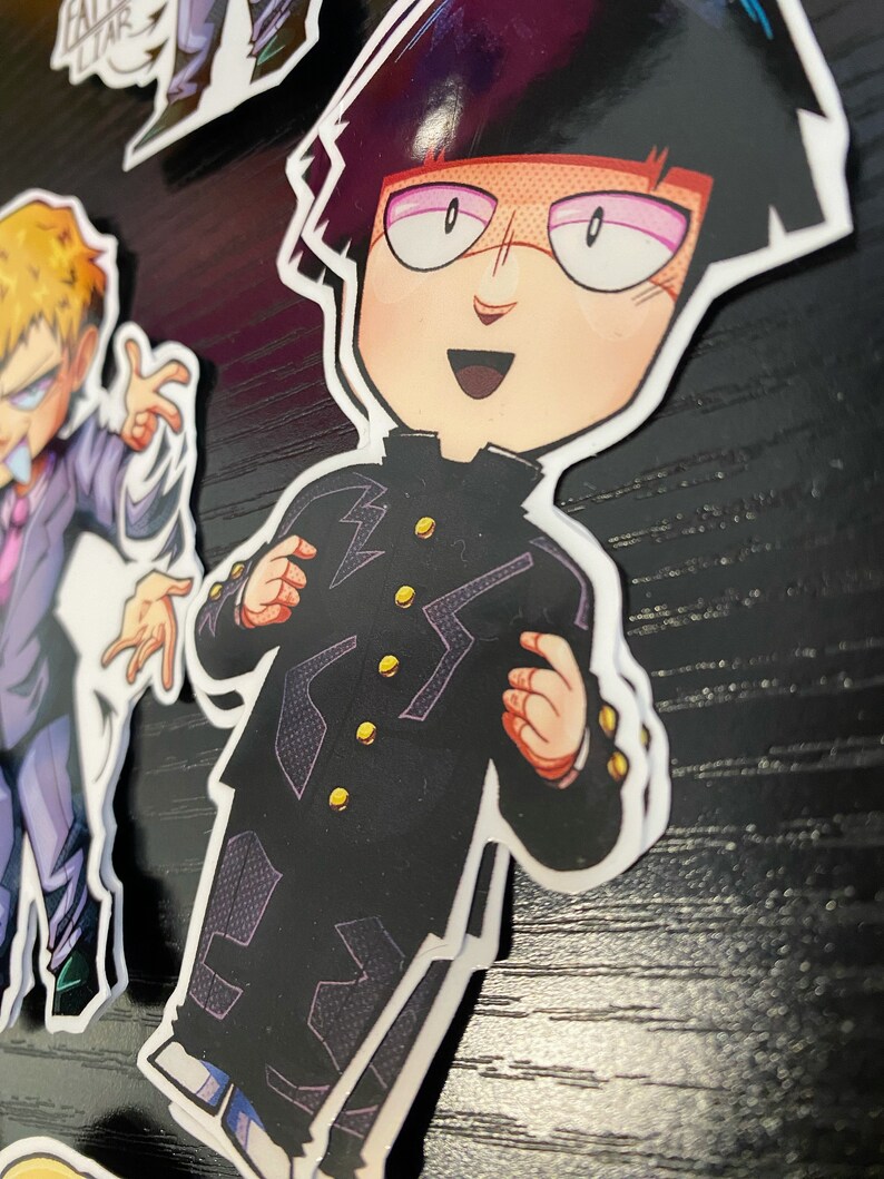 MOB PSYCHO 100 Glossy Sticker Set - Etsy