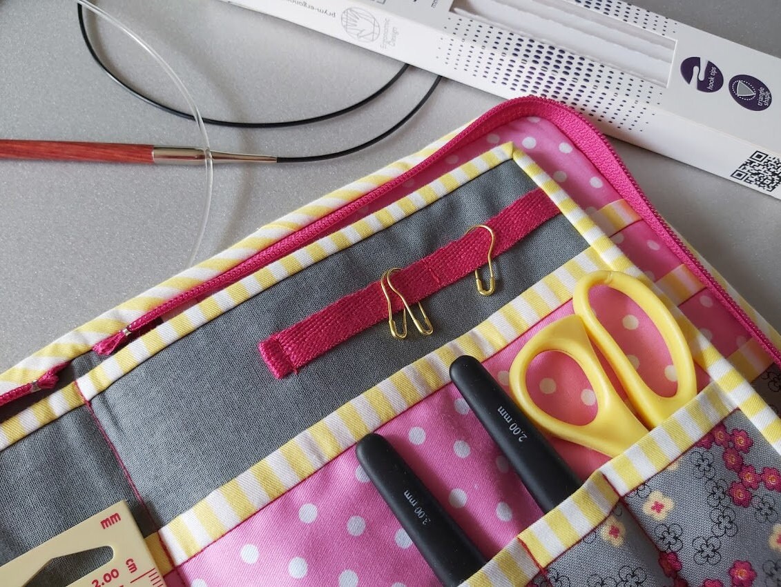 Knitting needle organizer Circular needle case Knitters gift | Etsy