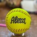 Bedazzled Softball | Bling Softball | Rhinestone Decor | Gift for ...