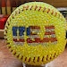 Bedazzled Softball | Bling Softball | Rhinestone Decor | Gift for ...