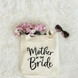 Mother of the Bride Tote Bag, Mother of the Bride Gift, Bridal Party ...