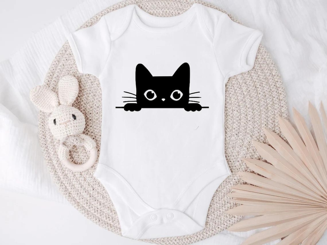 Black Cat Babysuit - Halloween Baby Cat Outfits for Babies - Peeking ...