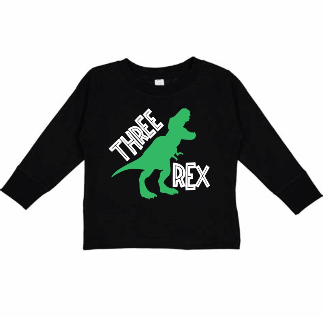 3rex Dinosaur Shirt, Three Rex Birthday Boy Shirt, Dinosaur Birthday ...