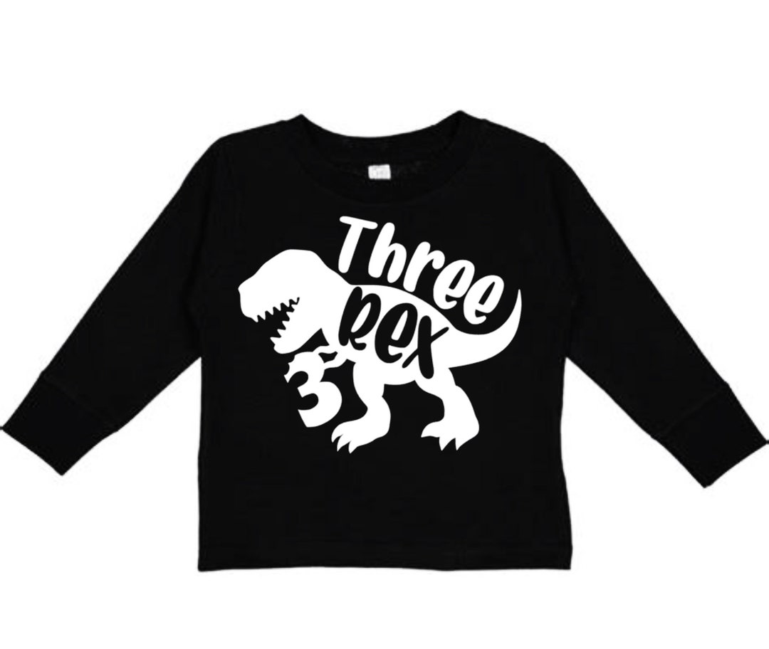 3 Rex Shirt, Three Rex Boy Shirt, Dinosaur Birthday Shirt, 3rd Birthday ...