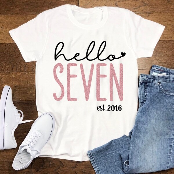 7th Birthday Tee - Etsy