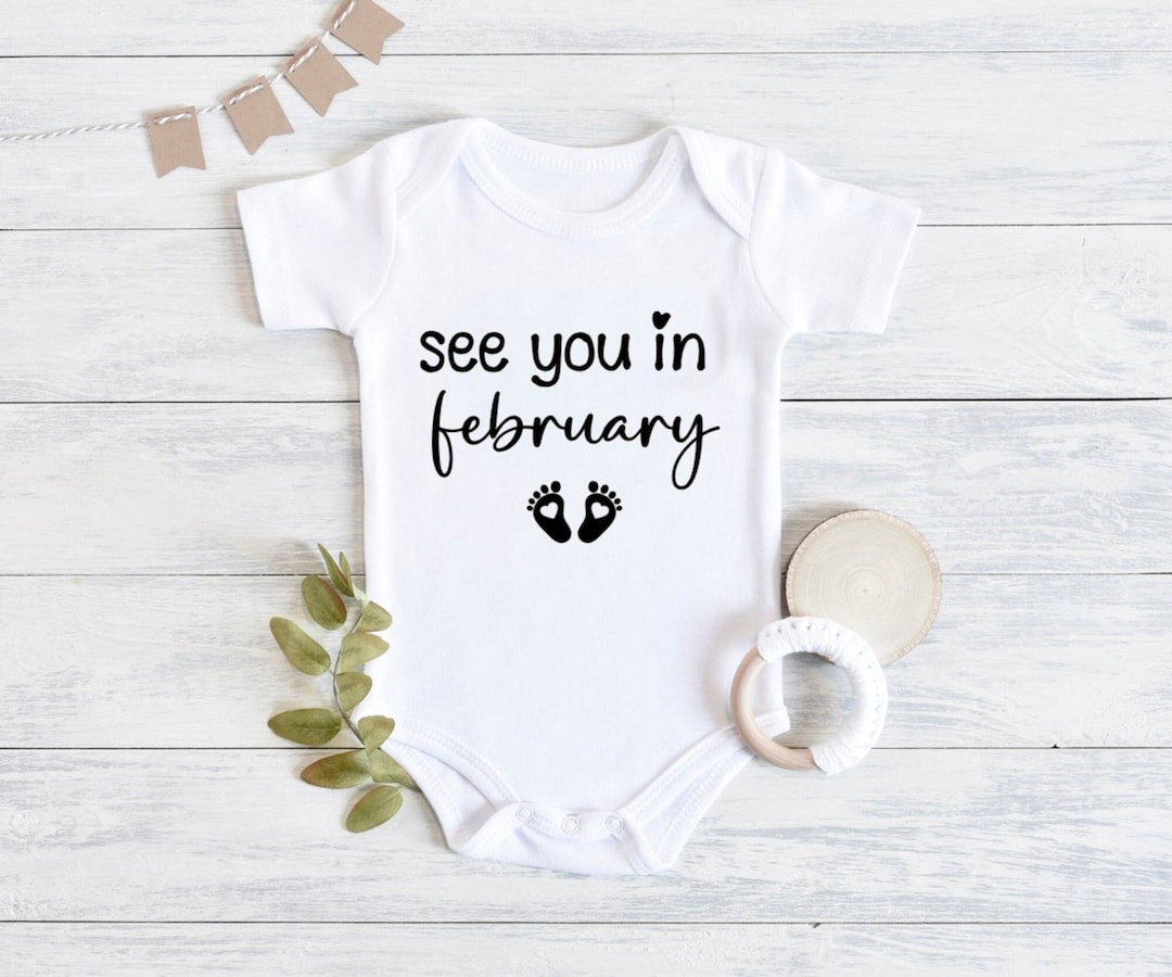 See You in February Baby Announcement, Pregnancy Announcement, Baby ...