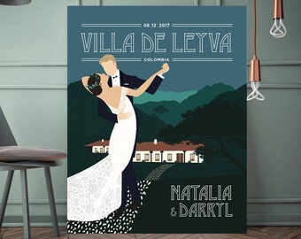 Custom Vintage Wedding Poster - Etsy