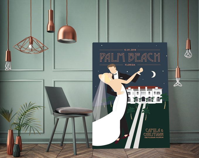 Custom Vintage Wedding Poster - Etsy